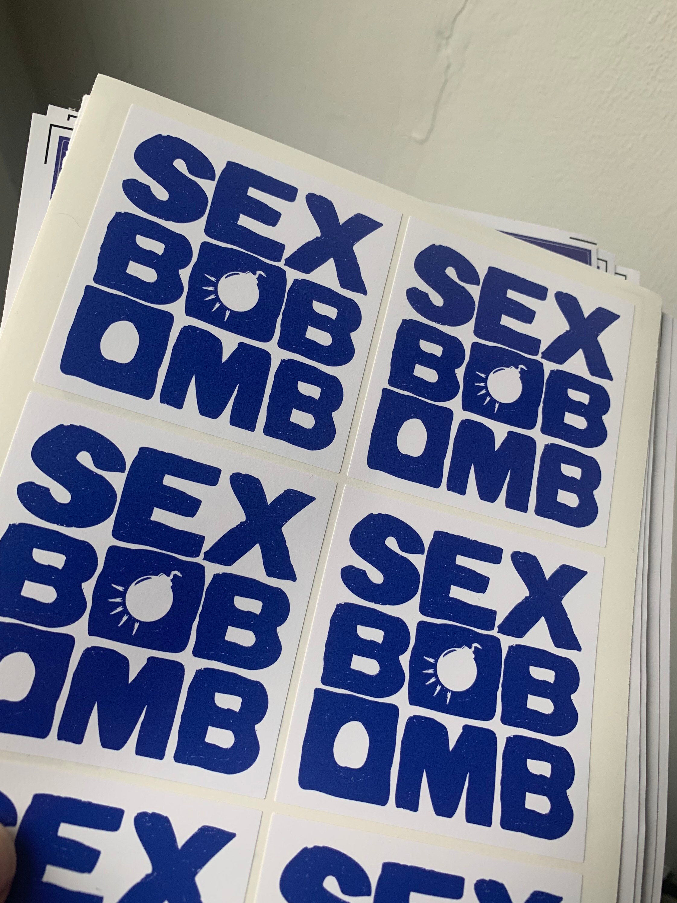 Sex Bob Omb Sticker Band Slap Decal Scott Pilgrim Etsy Uk