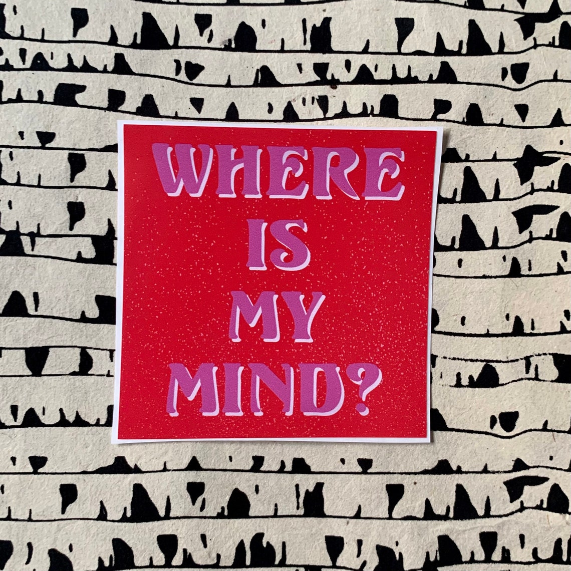 Where Is My Mind The Pixies Sticker Fight Club Cult | Etsy