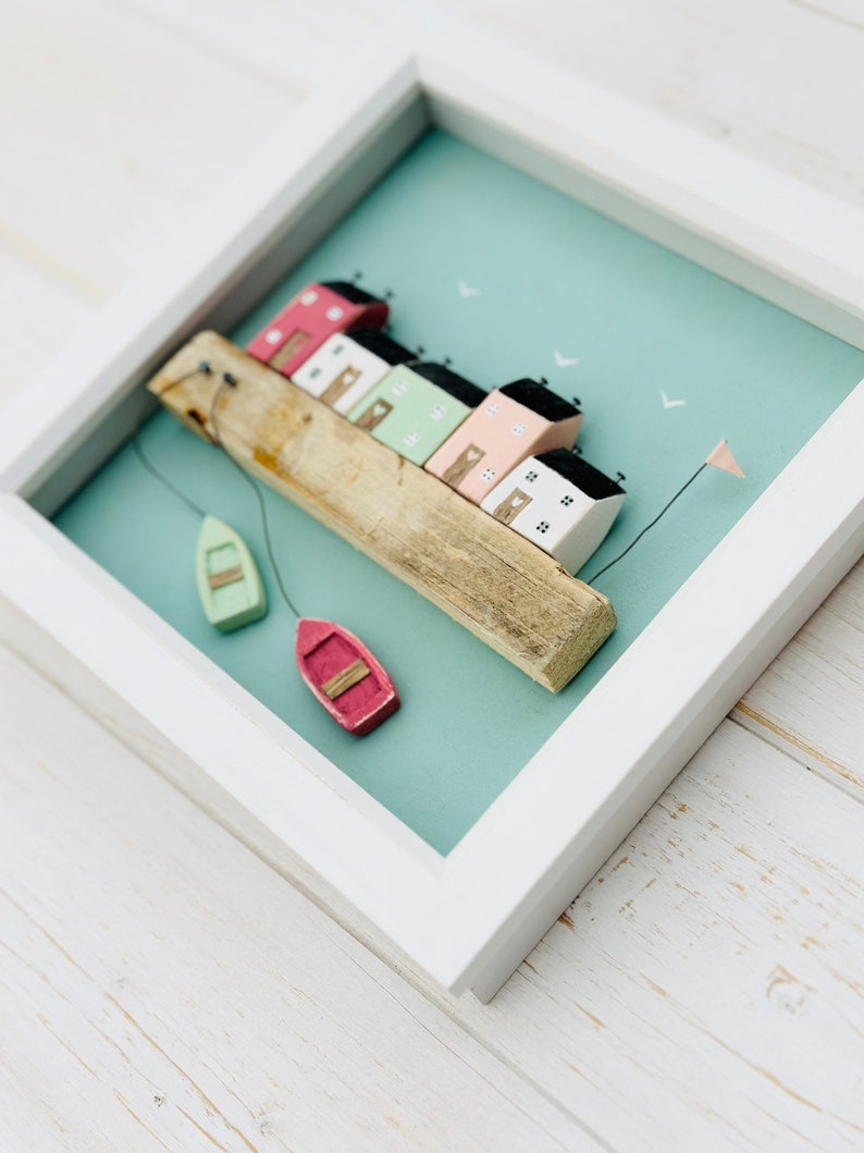 Coastal Harbour Frame. Driftwood Scene. - Etsy