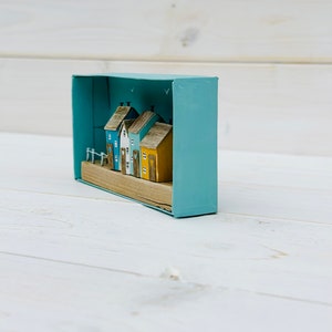 Coastal Village Matchbox. Driftwood Scene. - Etsy