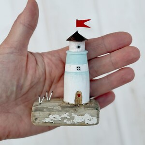 Handcrafted Driftwood Miniature Lighthouses – Coastal Nautical Decor - Etsy