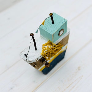 Fishing Boat. Driftwood. Miniature. - Etsy