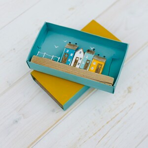 Coastal Village Matchbox. Driftwood Scene. - Etsy