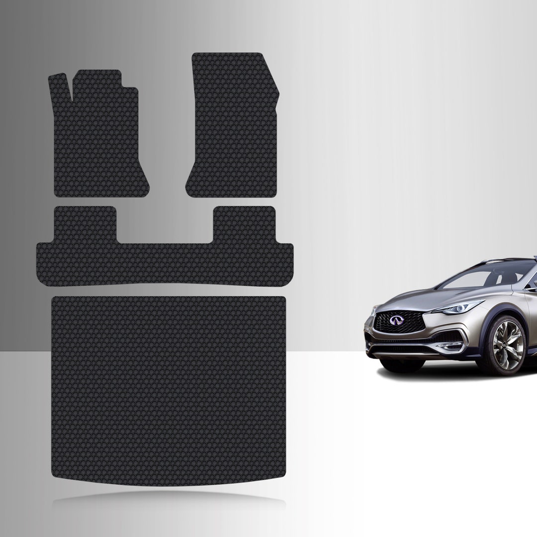 Toughpro Full Set Floor Mats Black for Infiniti QX30 All Weather Custom ...