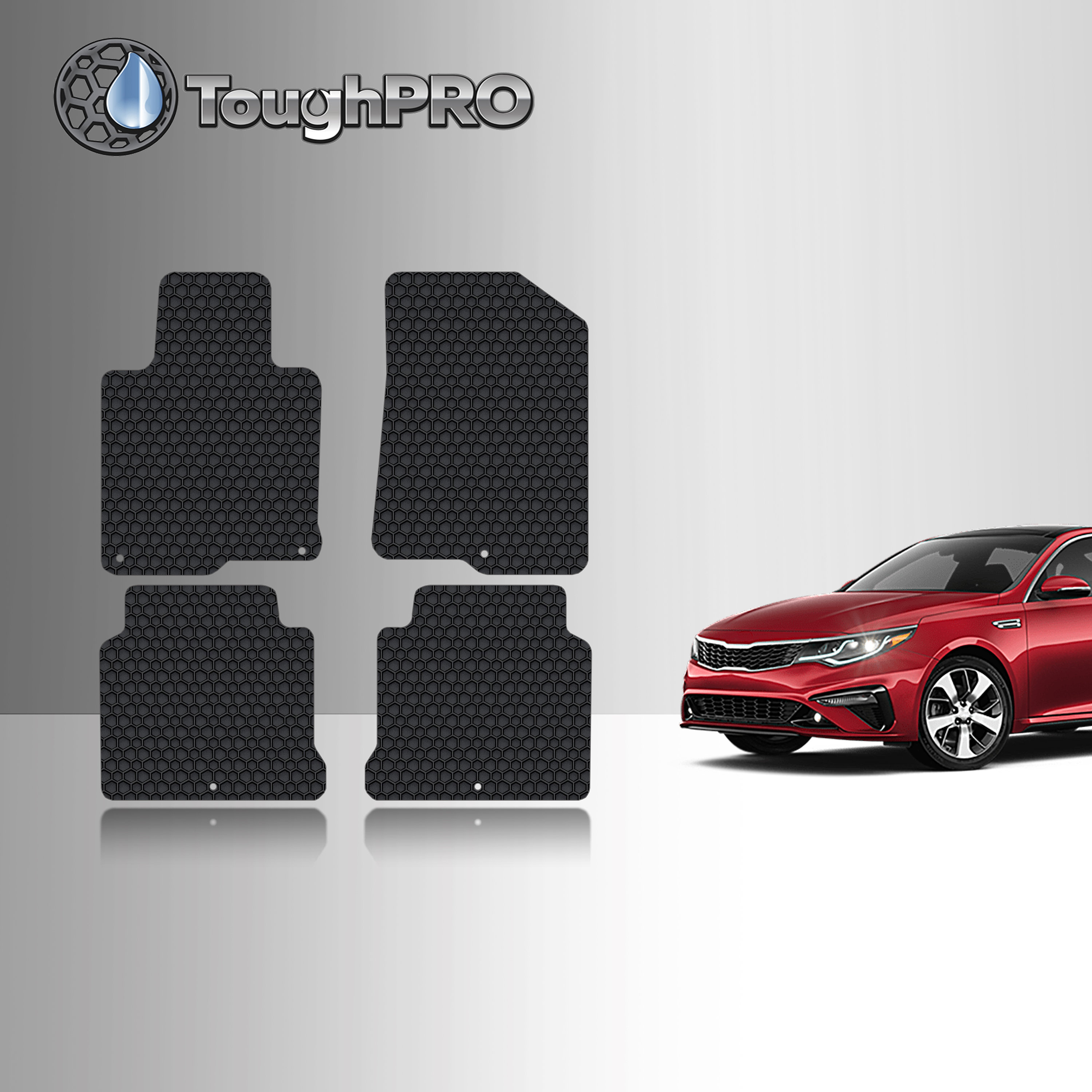 Toughpro Floor Mats Black for KIA Optima All Weather Custom Fit 2016 ...