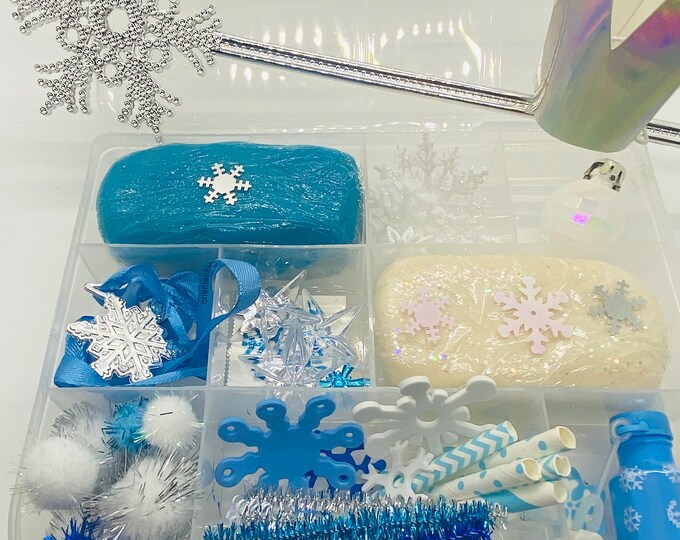 Let It Snow Box, Snowflake Sensory Box, Winter Sensory Box, Winter ...