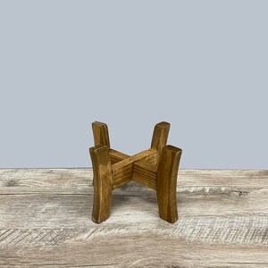 All-Natural Wood Planter Stand Indoor Planter Stand Wood | Etsy