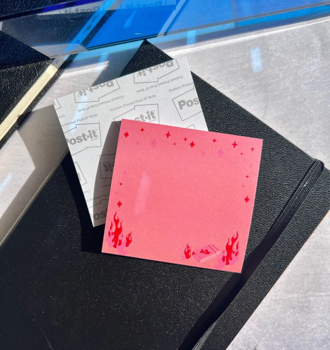 Flame Post-its, Pink Sticky Notes, Matchbox Sticky Notes, Stars Notepad ...