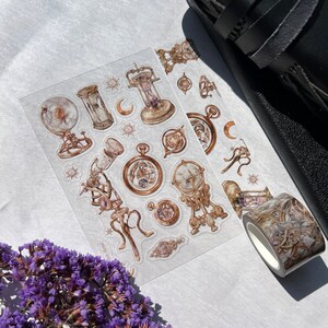 Time & Space Stationery Set, Clock Stickers, Compass Stickers ...