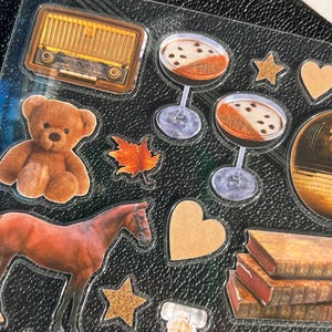 Brown Aesthetic Sticker Sheet, Retro Sticker Pack, Color Story Stickers ...