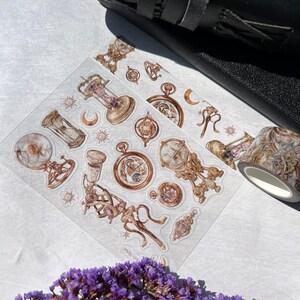 Time & Space Stationery Set, Clock Stickers, Compass Stickers ...