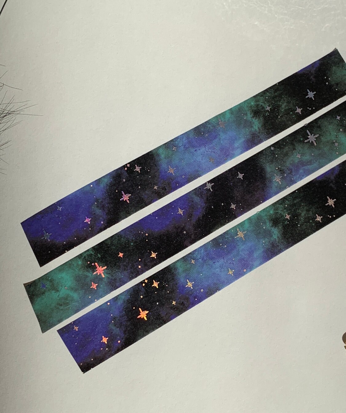 Holographic Star Washi Tape Galaxy and Nebula Washi Tape - Etsy
