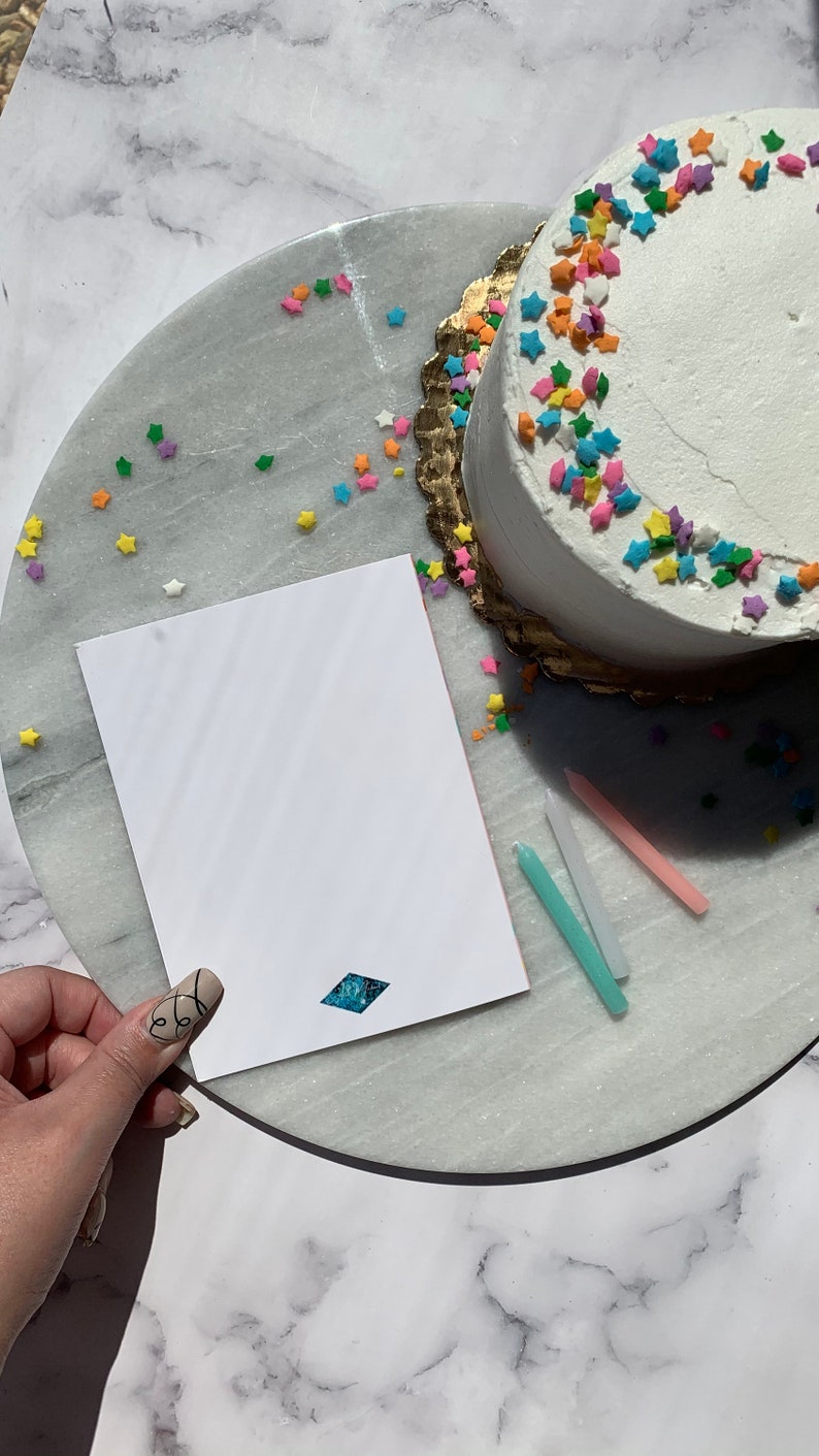 Speckled Birthday Card Minimalist Vibes Aesthetic Birthday | Etsy