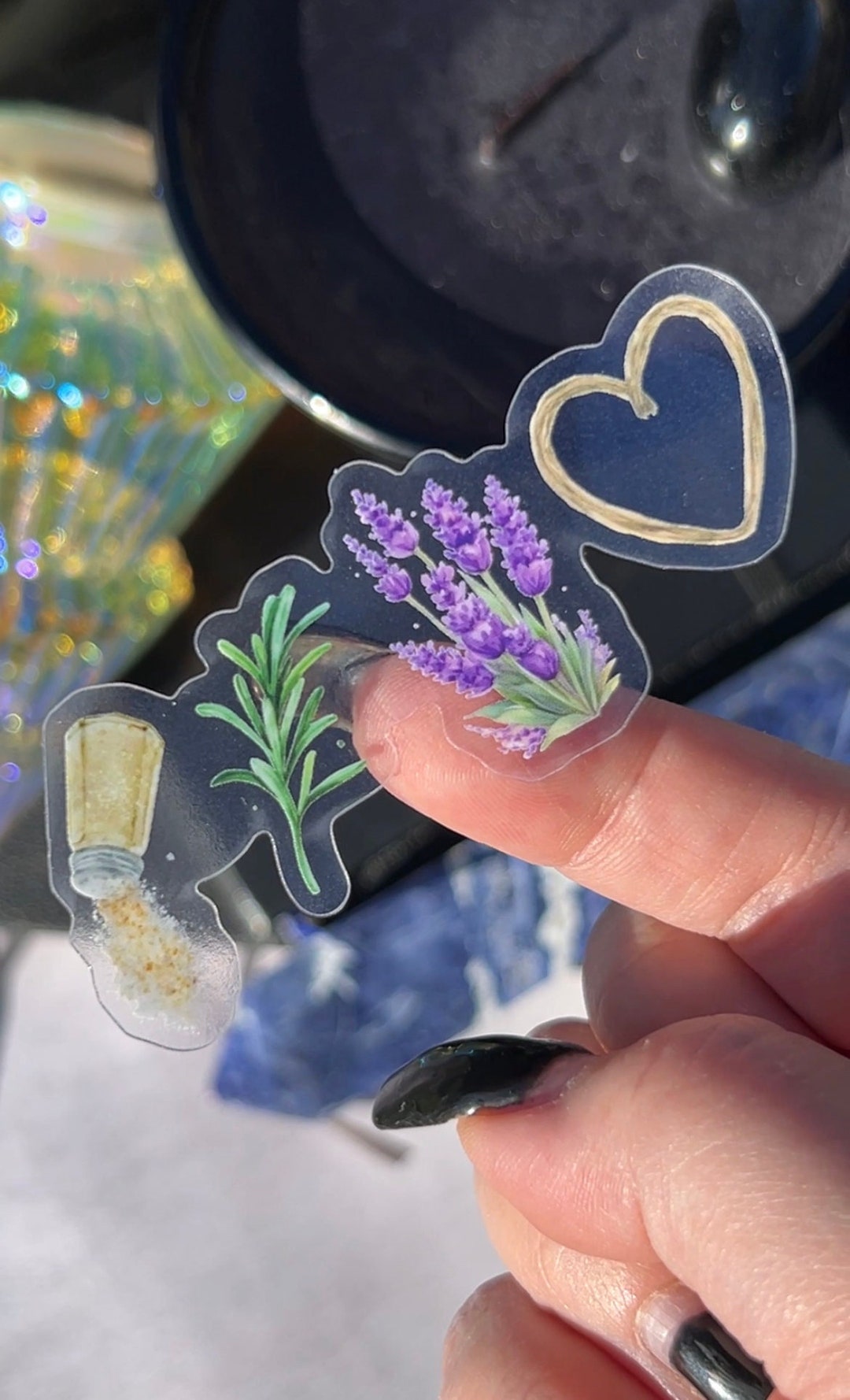 Love and Lavender Sticker, Witchy Stickers, Green Witch Stickers ...