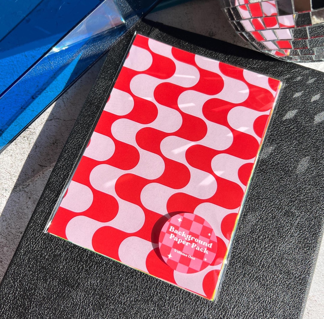 Background Paper Pack, Cute Journal Paper, Retro Paper Pack, Rainbow ...