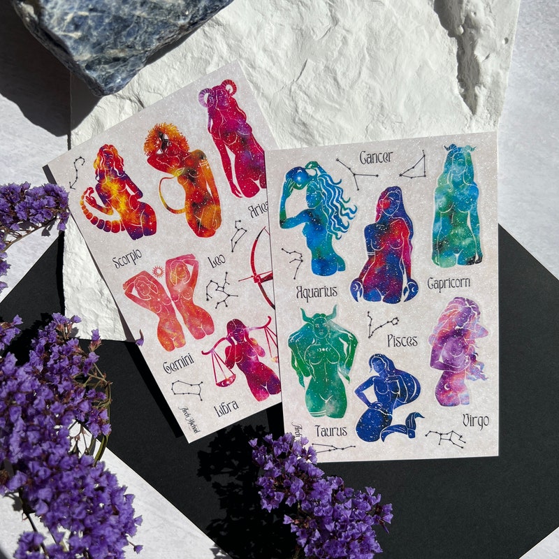 Zodiac Stickers - Etsy