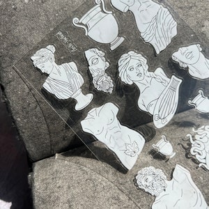 Greek Gods Sticker Sheet, Greek Mythology Stickers, Medusa Sticker ...