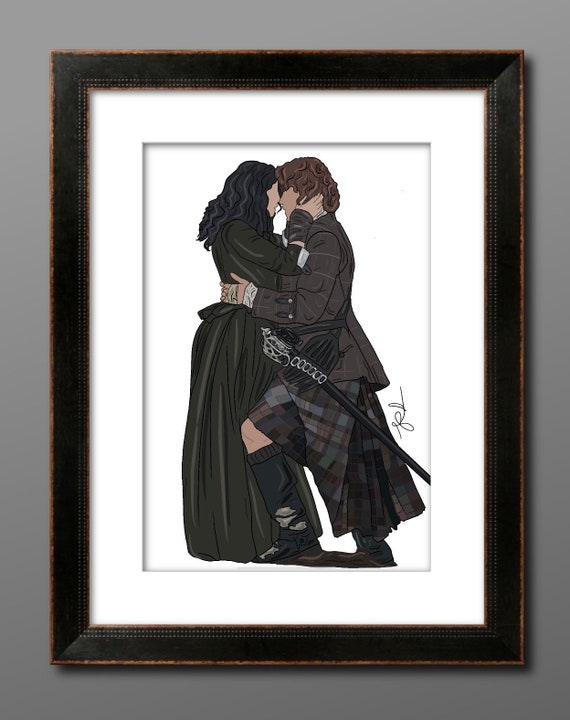 Outlander Original Drawing Illustration Outlander Gift | Etsy