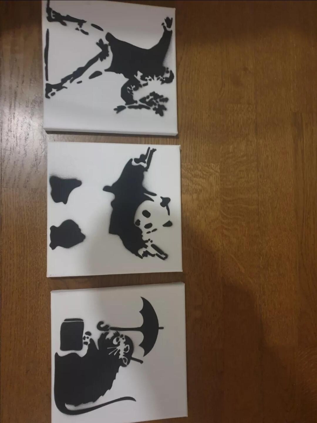 Bansky Inspired Canvas Paintings - Etsy