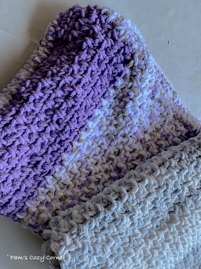 Chunky Crochet Baby Blanket Pattern, Bernat Yarn (PDF Pattern) - Etsy