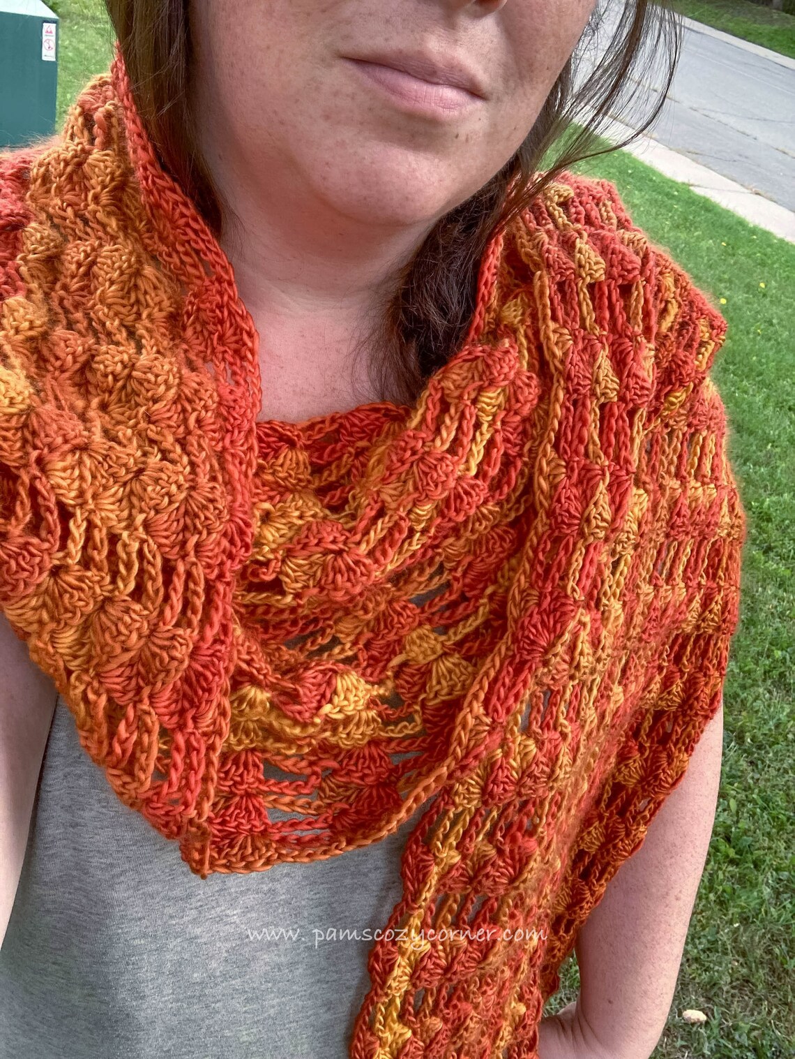 Lacy Shell Stitch Crochet Pattern, Crochet Scarf for Women, Crochet ...