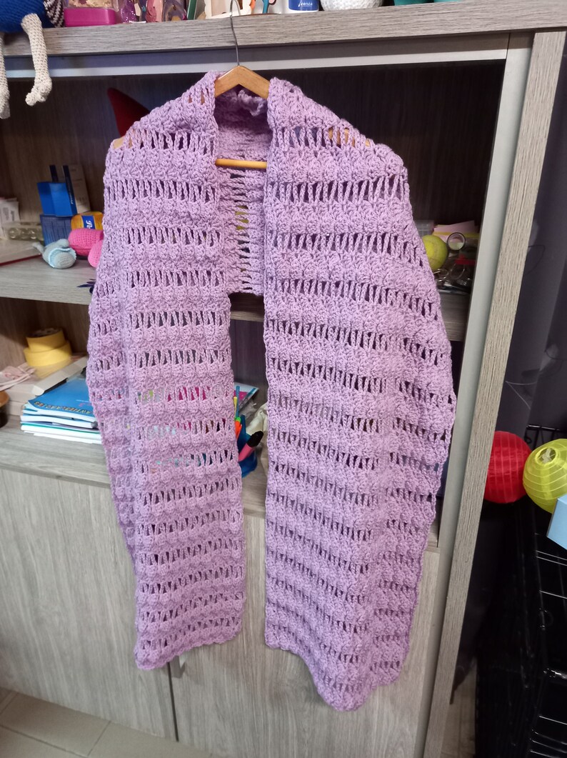 Lacy Shell Stitch Crochet Pattern, Crochet Scarf for Women, Crochet ...