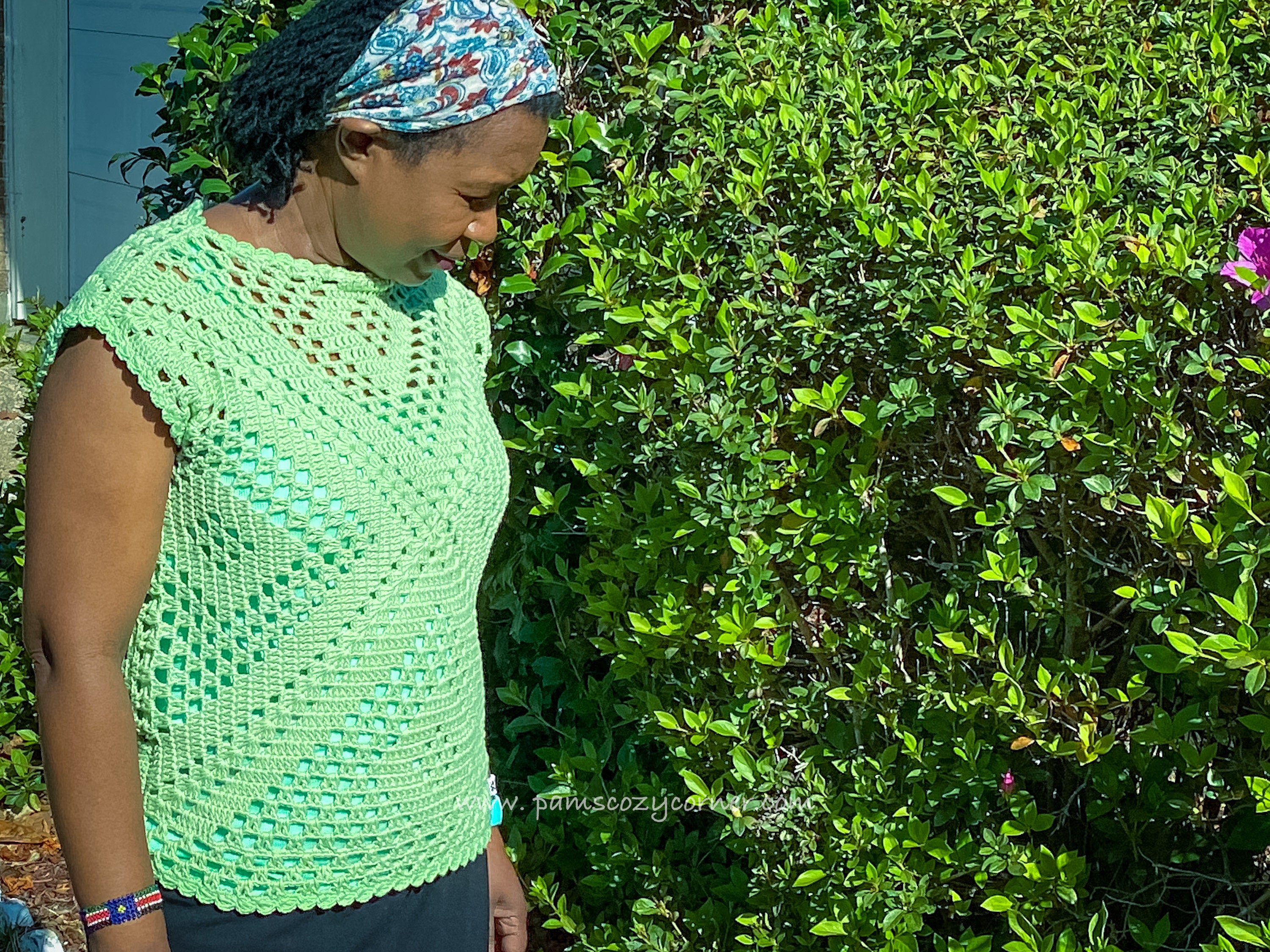 Crochet Granny Stitch Spring Top Pattern, Crochet Spring Blouse Pattern ...