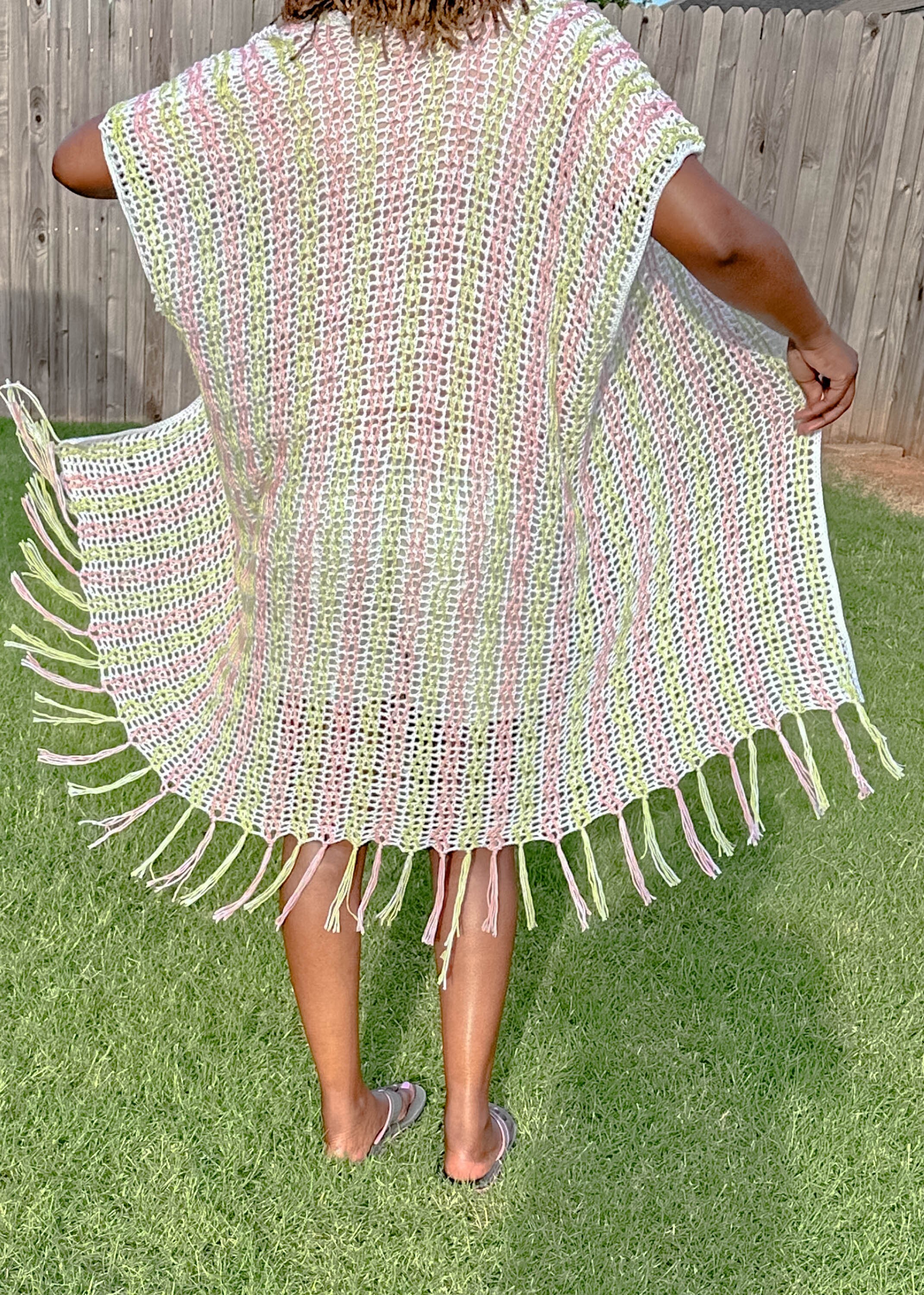 Easy Crochet Beach Cover up Pattern, Beach Swim Cover Up, Beach Dress ...