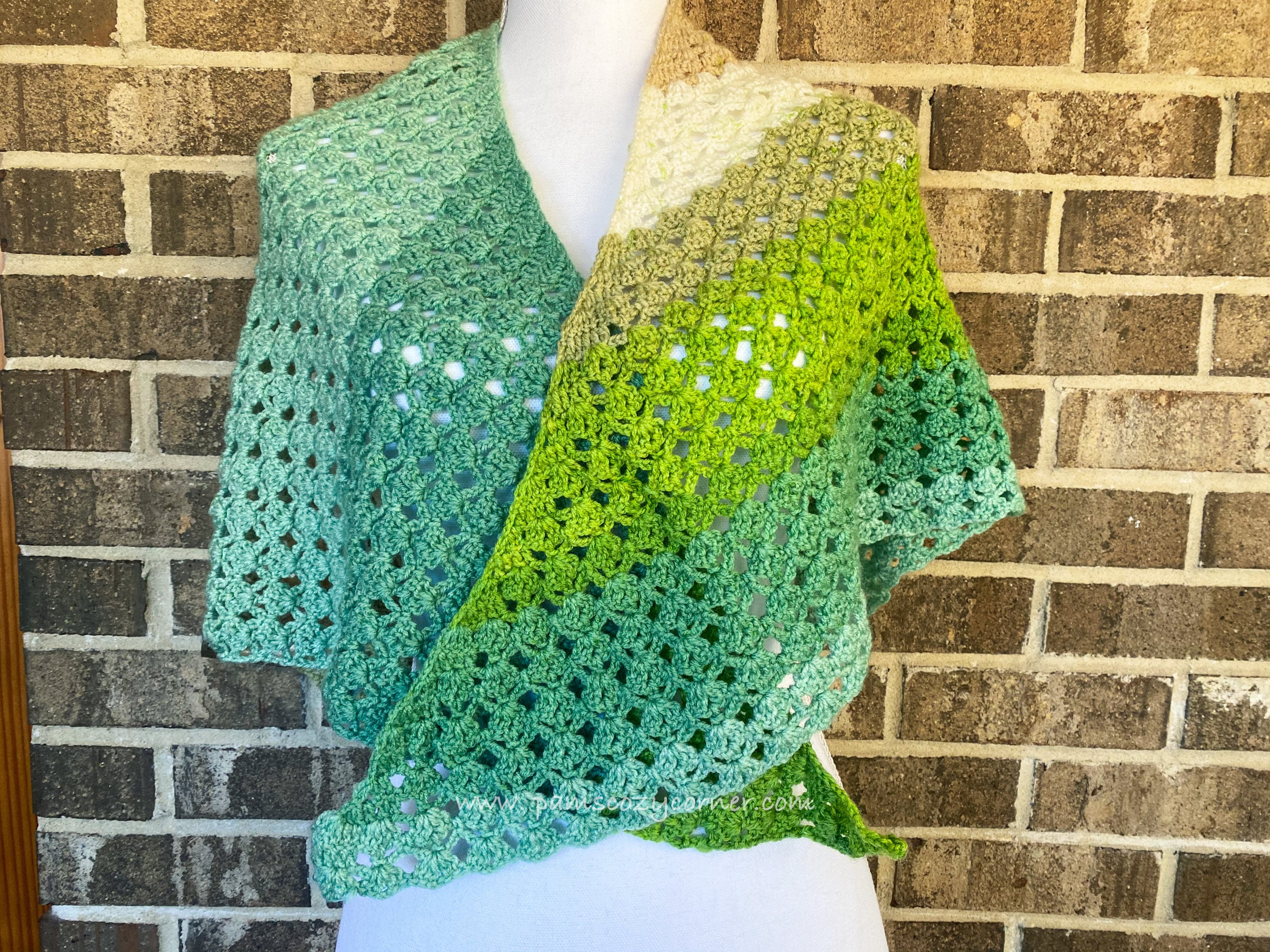 Cool Spring Shawl Pattern, Spring Crochet Wrap, Handmade Shawl Pattern ...