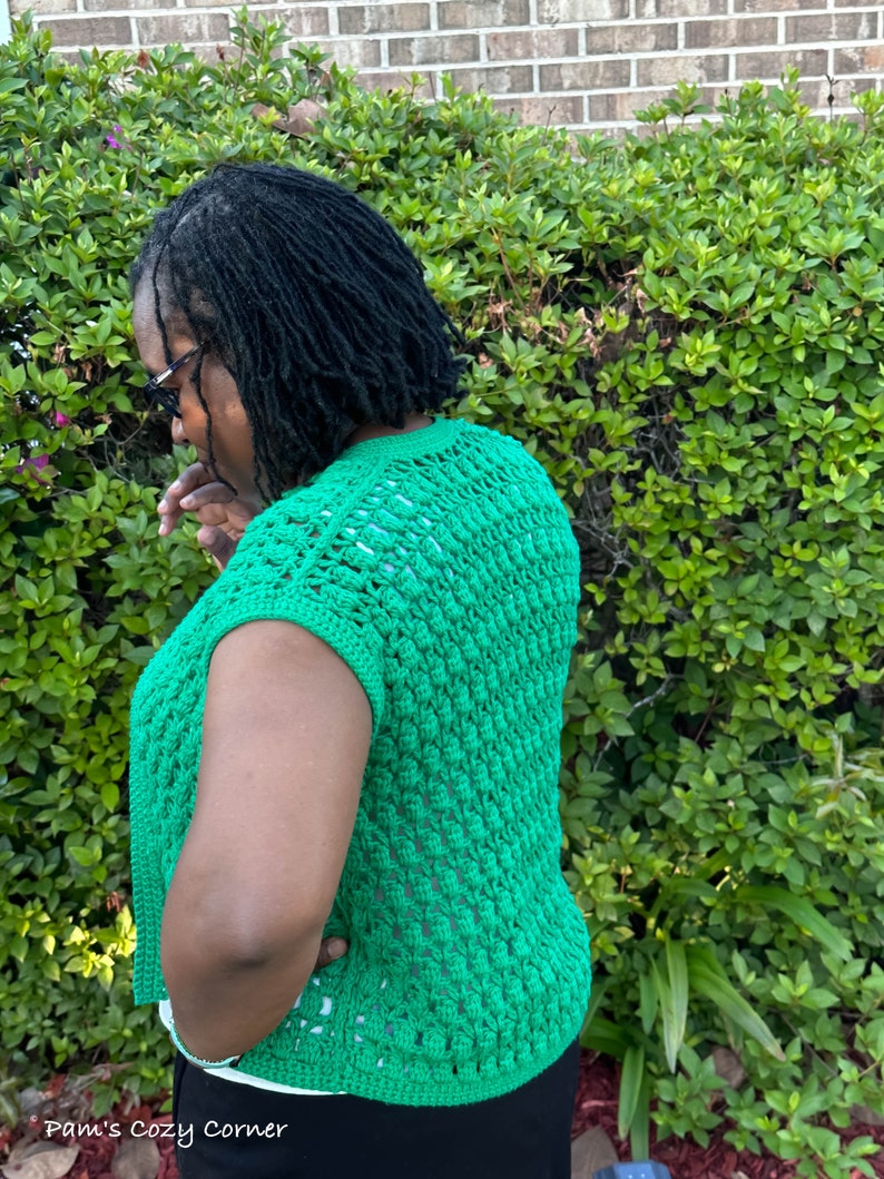 Crochet Sleeveless Cardigan Pattern, Easy Crochet Sleeveless Cardigan ...