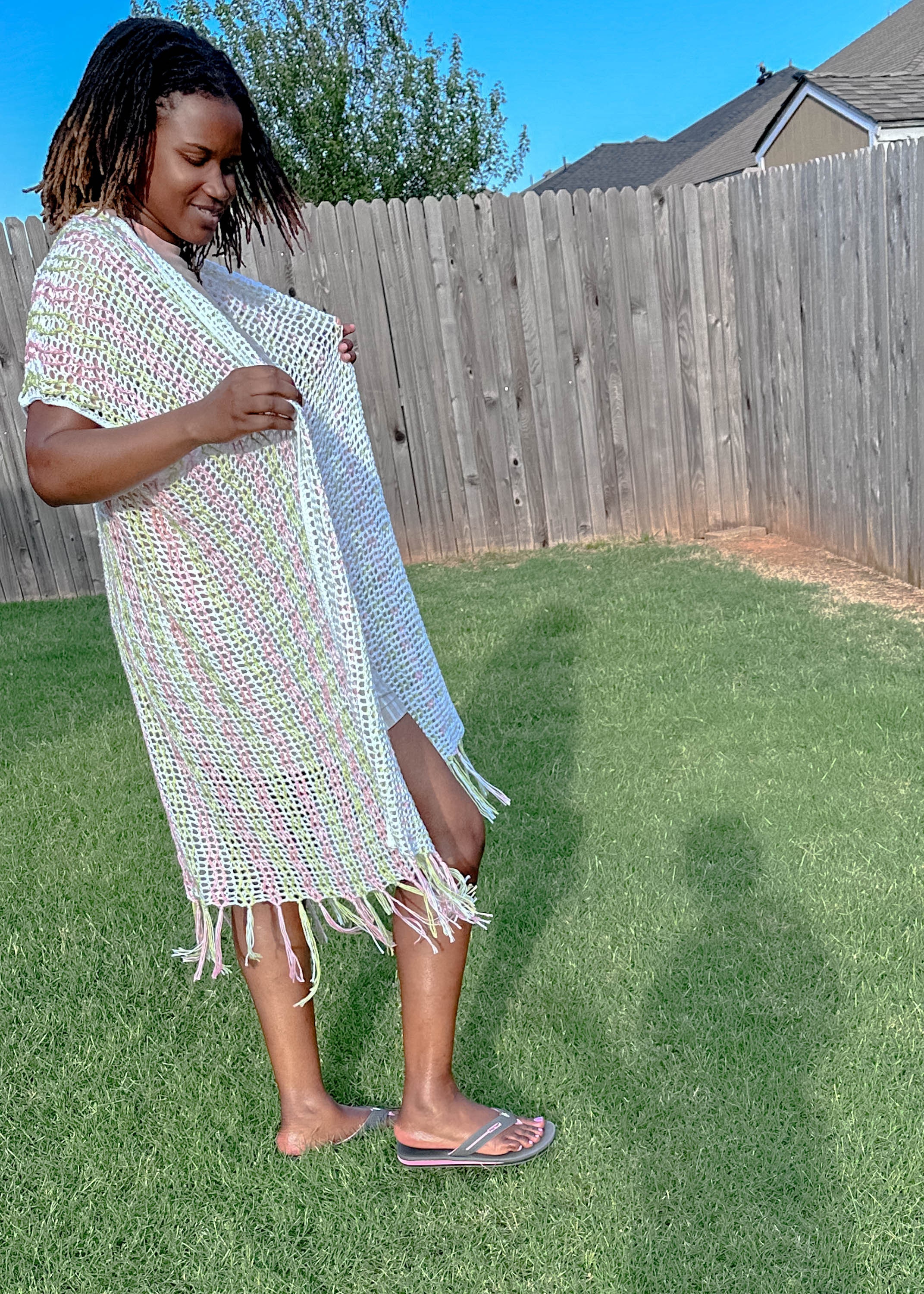 Easy Crochet Beach Cover up Pattern, Beach Swim Cover Up, Beach Dress ...