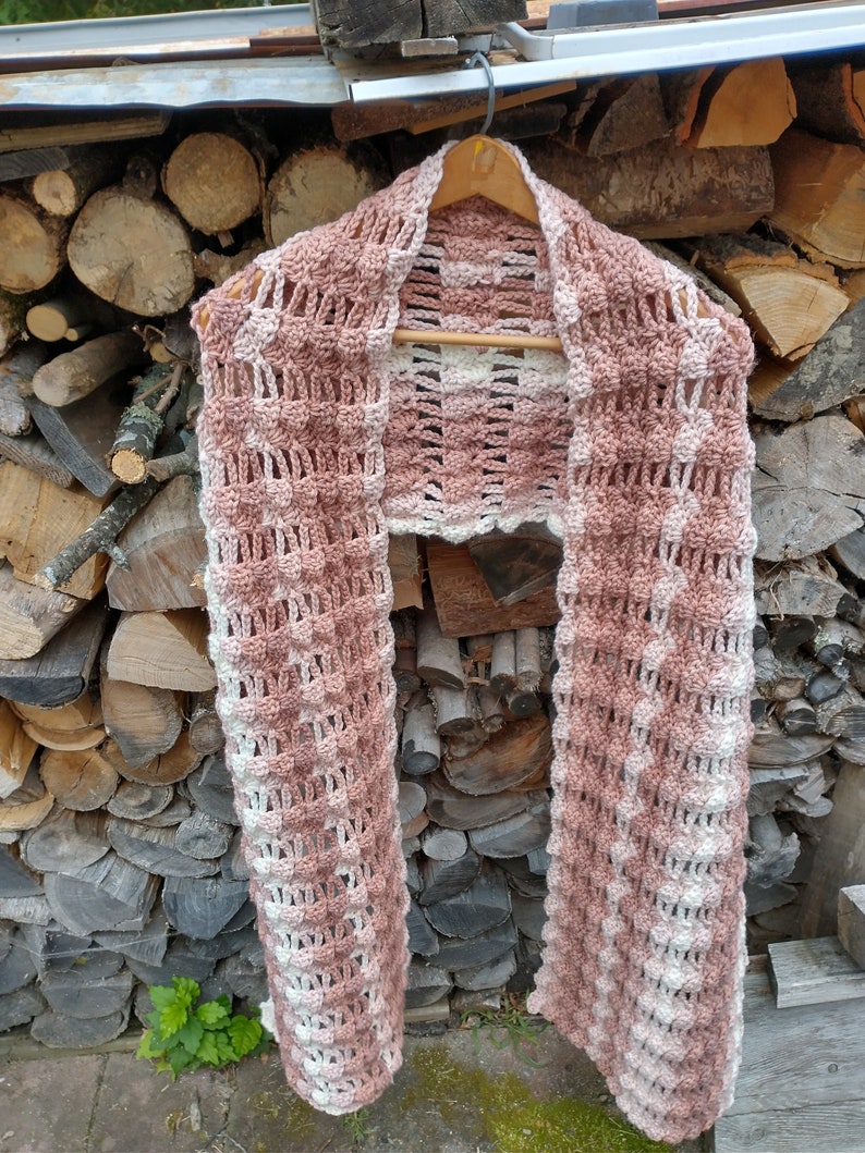Lacy Shell Stitch Crochet Pattern, Crochet Scarf for Women, Crochet ...