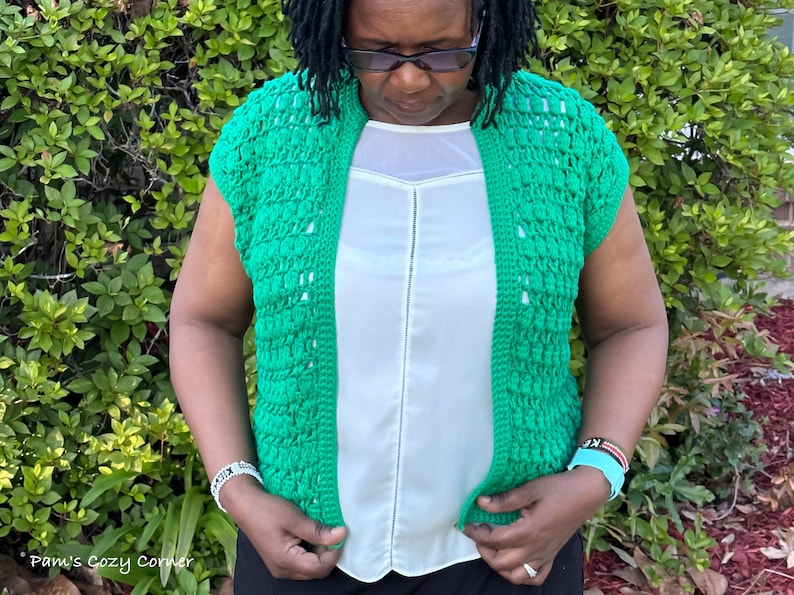 Crochet Sleeveless Cardigan Pattern, Easy Crochet Sleeveless Cardigan ...