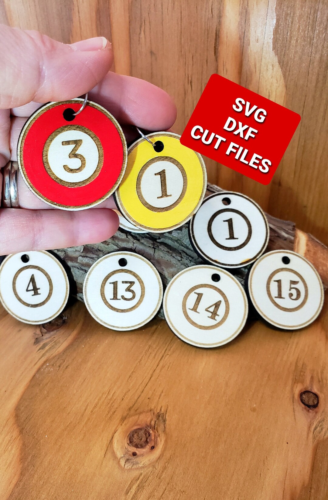 Pool Ball SVG And DXF File, Make Your Own Keychains For Friends Or Make ...