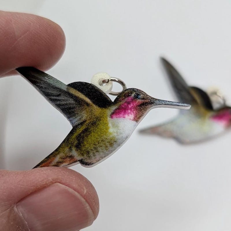 Hummingbird Necklace - Etsy
