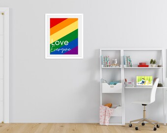 Love Everyone-lgbtq Printable - Etsy