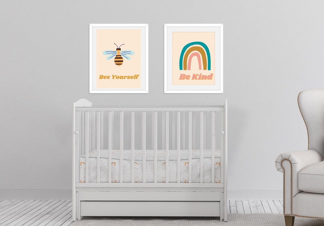 Be Kind- Bee Yourself -printable-nursery Decor - Etsy