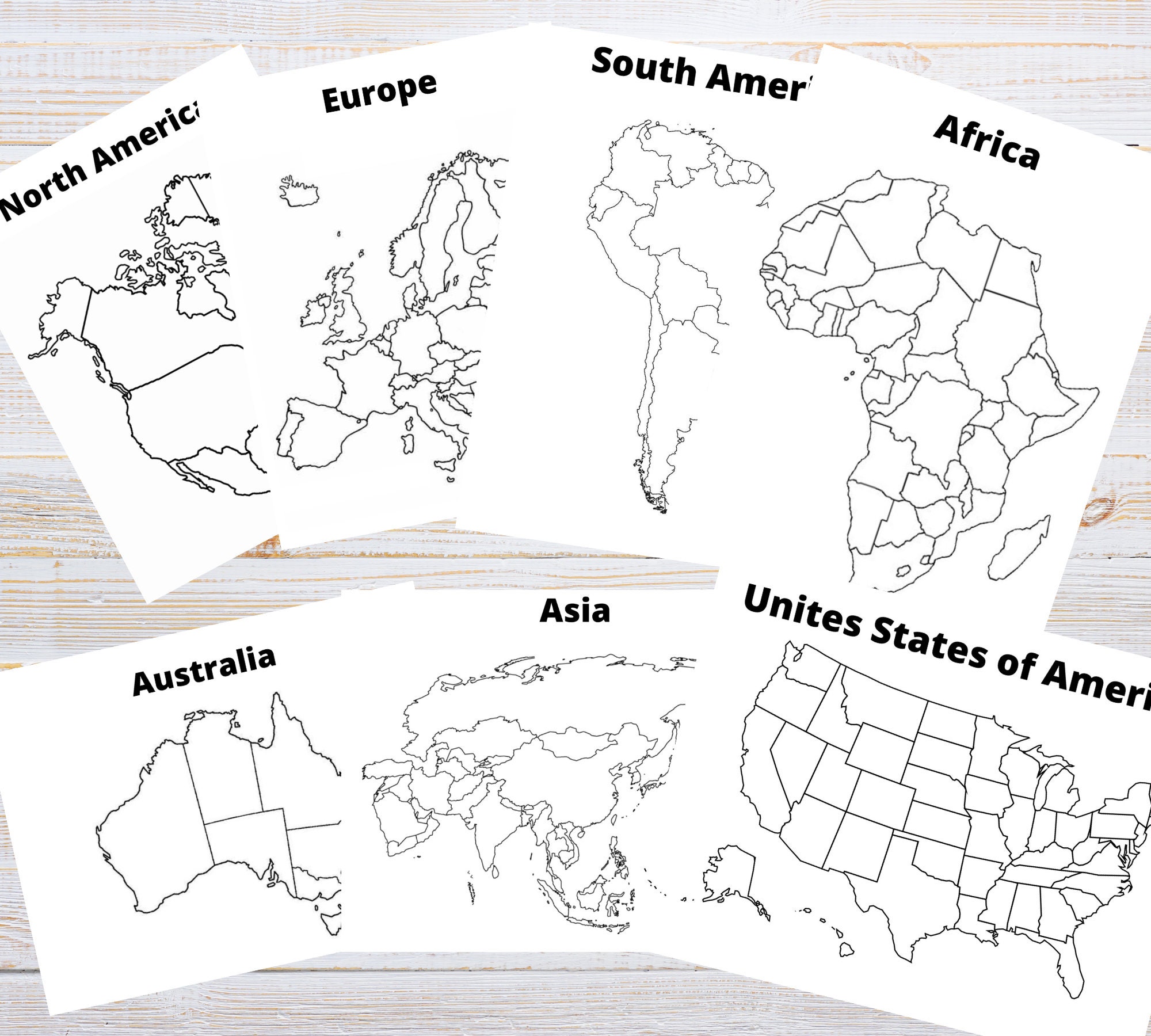 World Geography Coloring Pages Printable - Etsy
