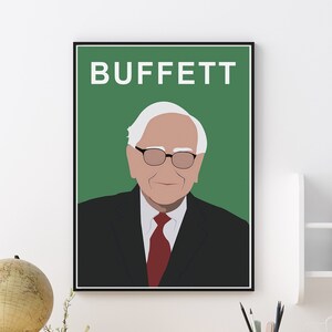 Warren Buffet Print, Warren Buffet Poster, Stock Market Poster ...