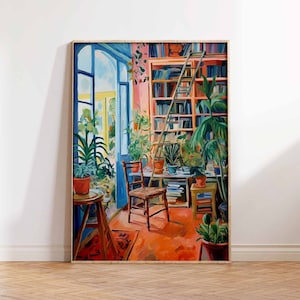 Vintage Library Poster, Book Shop Print, Book Lovers Gift, Reading Gift ...