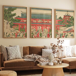 Chinese Set of 3 Posters, Chinese Art, Japanese Art Print, Oriental ...