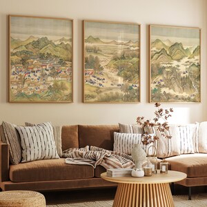 Chinese Set of 3 Posters, Chinese Art, Japanese Art Print, Oriental ...