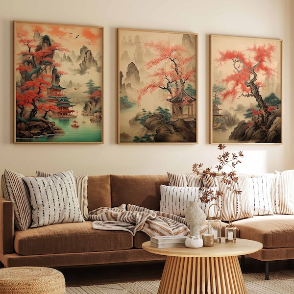 Asian Wall Art Wood - Etsy