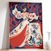 Vintage Spanish Flamenco Dancer Floral Poster, Latin American Art - Etsy