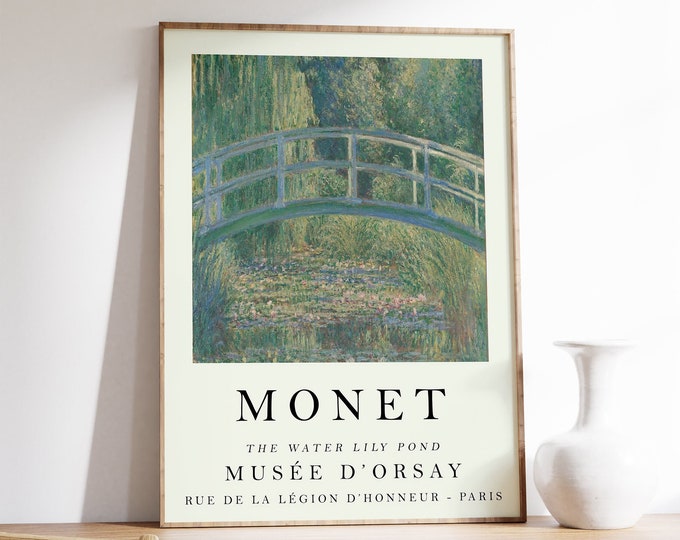 Claude Monet Exhibition Poster Bordighera Gallery Quality - Etsy