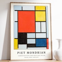 Choose One of From Mondrian Artworks, Custom Piet Mondrian Composition ...