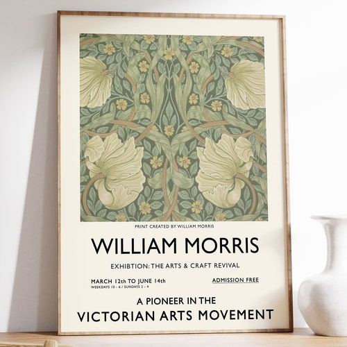 William Morris Poster William Morris Exhibition Print - Etsy UK