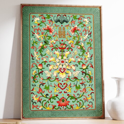 Chinese Vintage Art Print Traditional Chinese Art Retro Art - Etsy