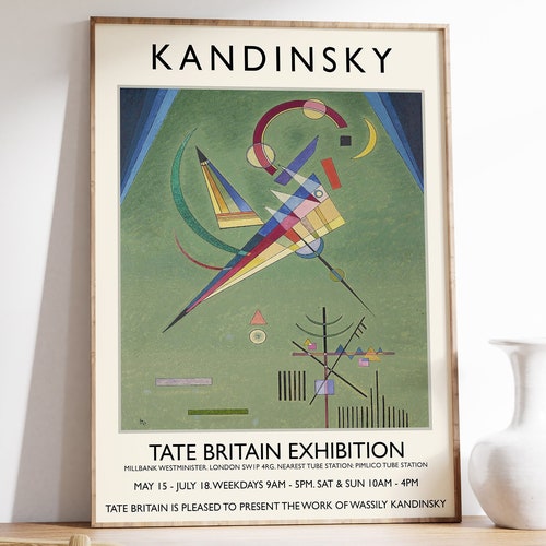 Wassily Kandinsky Exhibition Poster Gewebe Wassily Kandinsky - Etsy UK