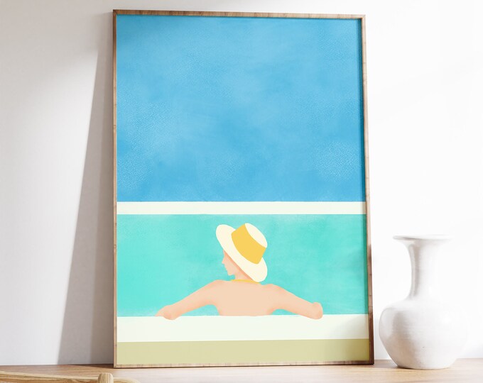Swimming Pool Wall Art Swimming Art Print Swimming Poster - Etsy